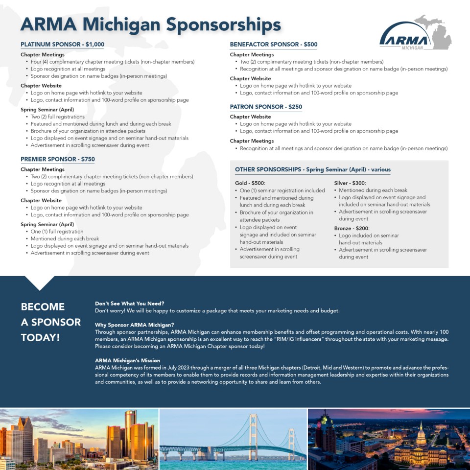 ARMA Michigan - Catalog